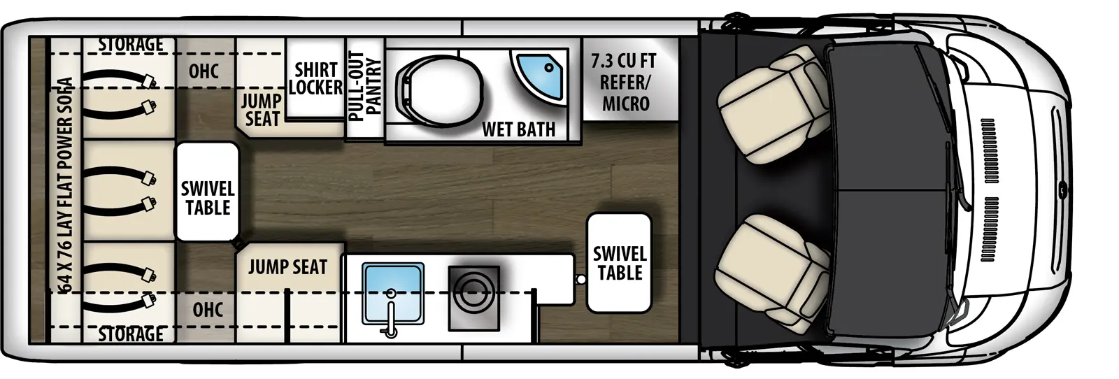 2026 Nova 20C Floorplan - Coachmen RV