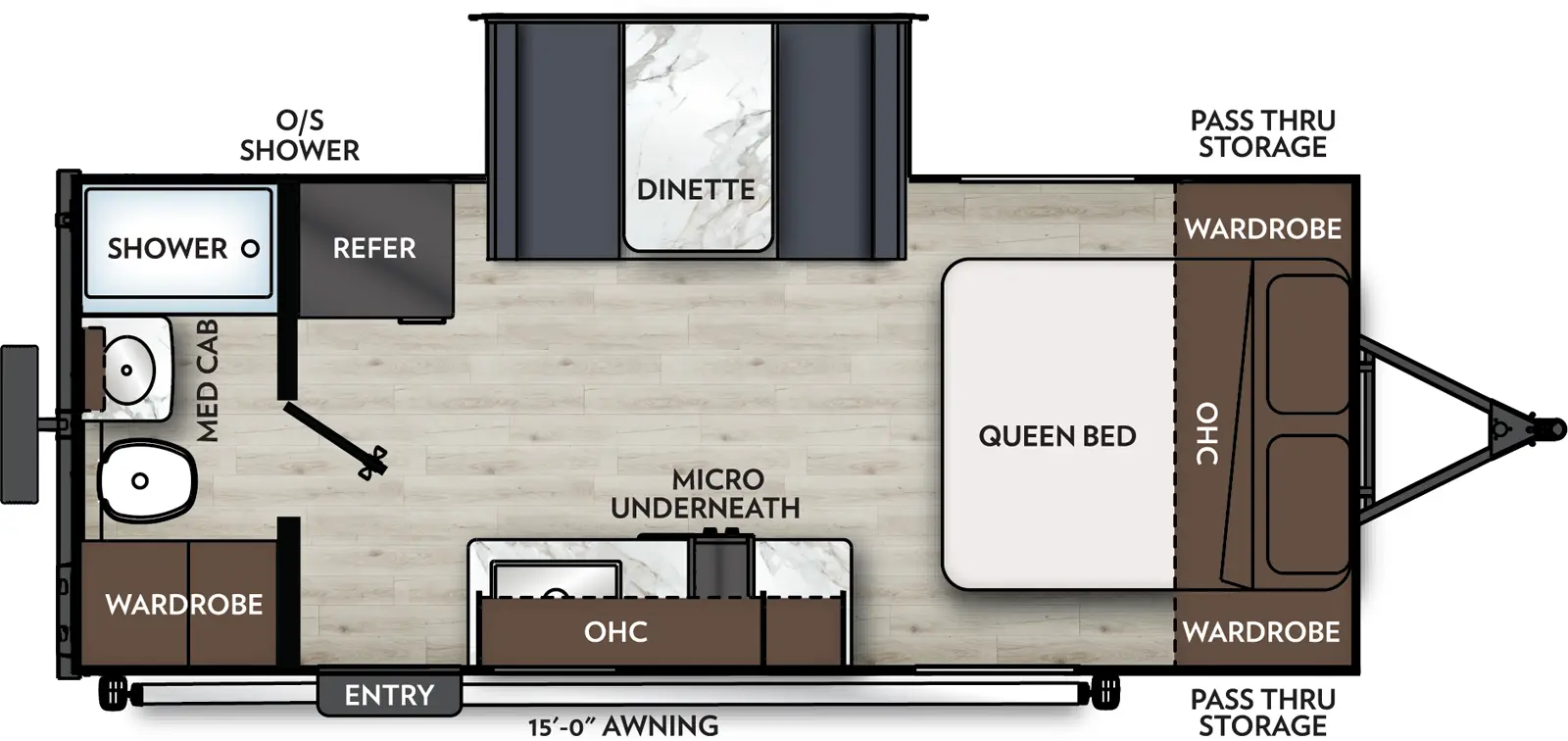 2026 Apex Nano 190RBS Floorplan - Coachmen RV