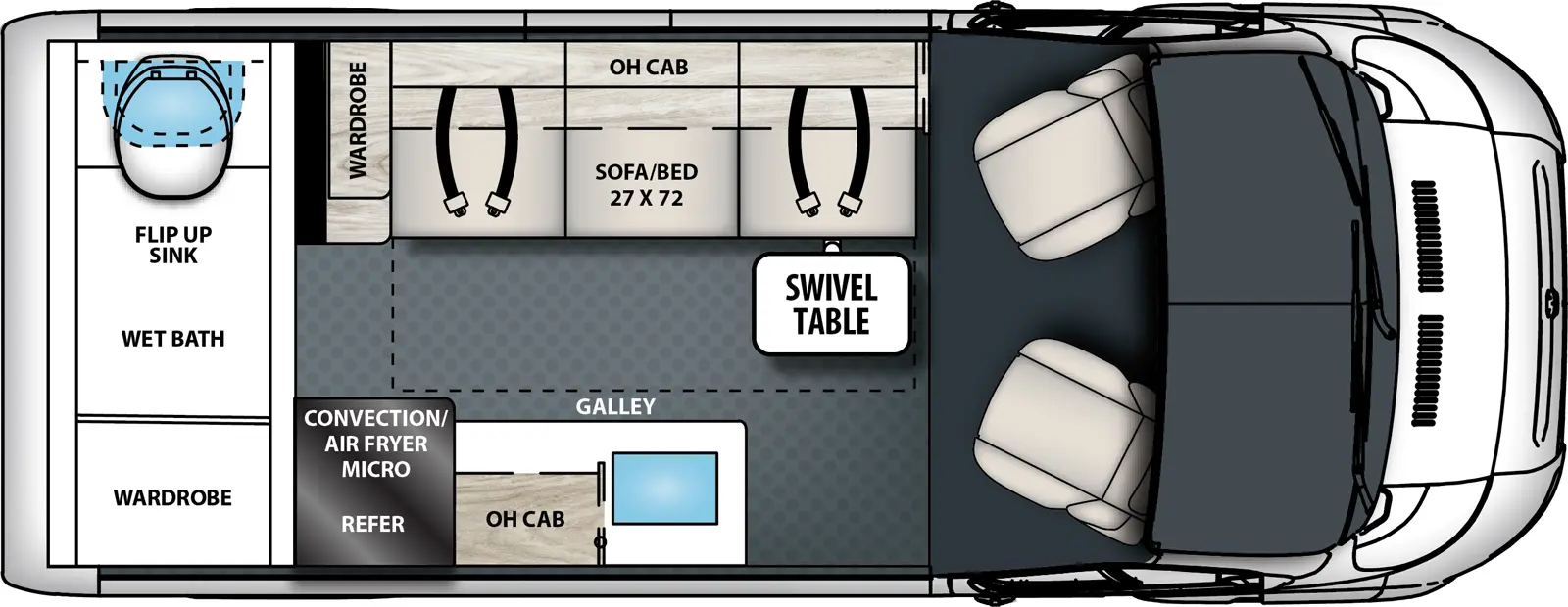 2026 Pixel P1.8RB Floorplan - Coachmen RV